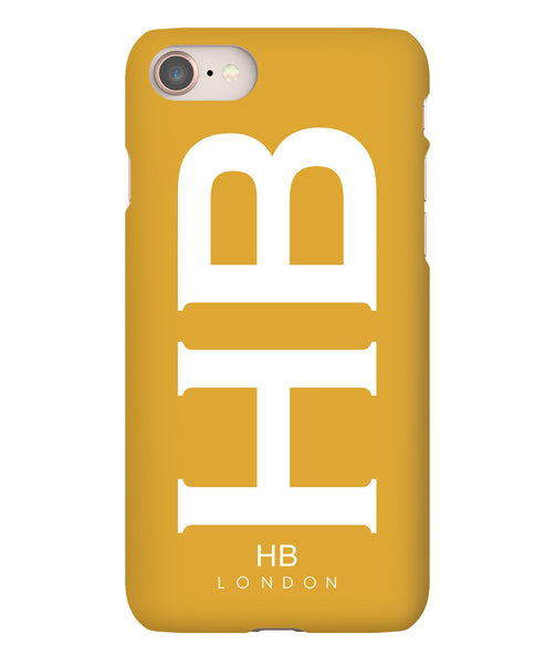 Personalised Black XL Initial Phone Case - HB LONDON