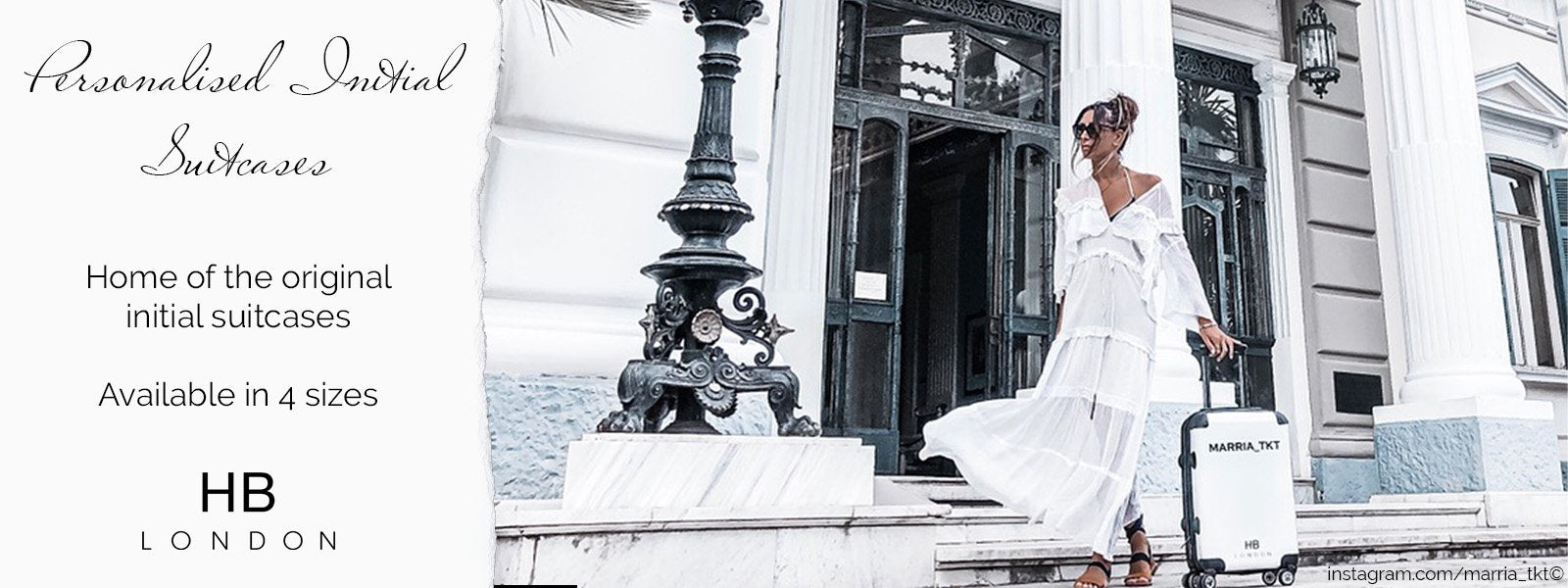 Personalised Initial Suitcases | Customised Luggage - HB LONDON
